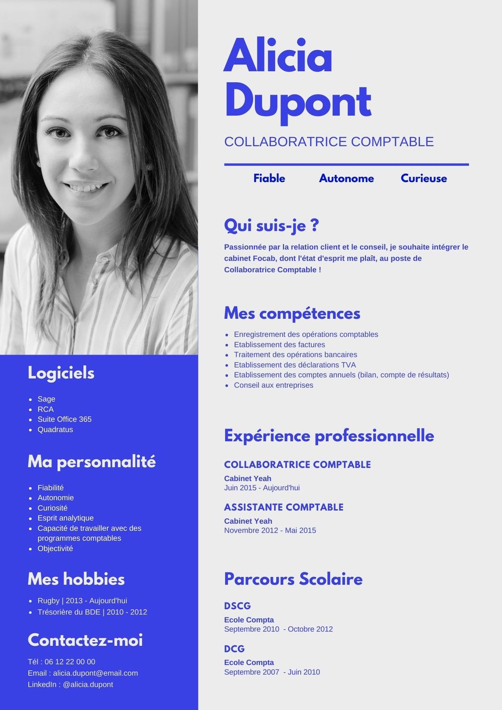 4 modèles de CV gratuits pour l’expertise comptable 💪